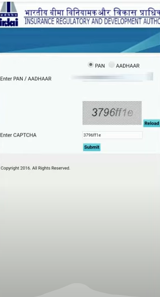 Check the status of an insurance agent through IRDA Pan Look up (Guide)